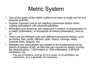 Metric conversion lab | PPT