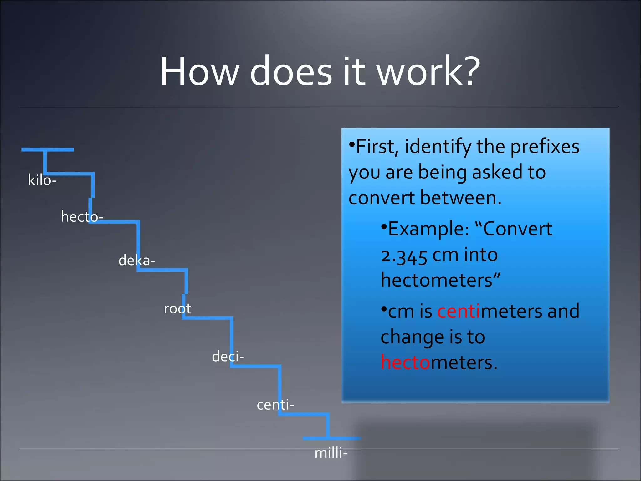 Metric Conversion (Metric Steps) | PPT