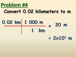 Metric conversion practice | PDF | Physics | Science