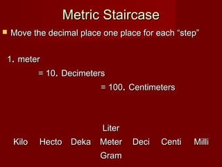 Metric conversions 2010 | PPT