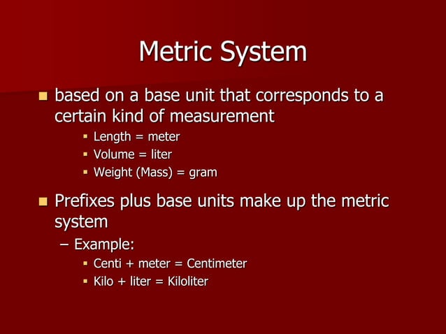 Metric conversions 2010 | PPT