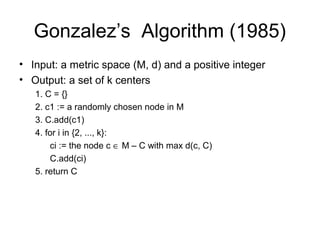 Metric k center | PPT