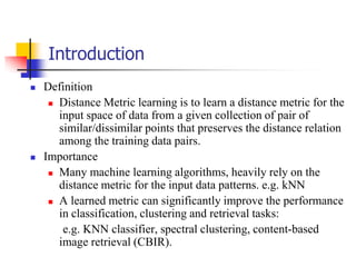 Metric Learning Survey Slides | PPT