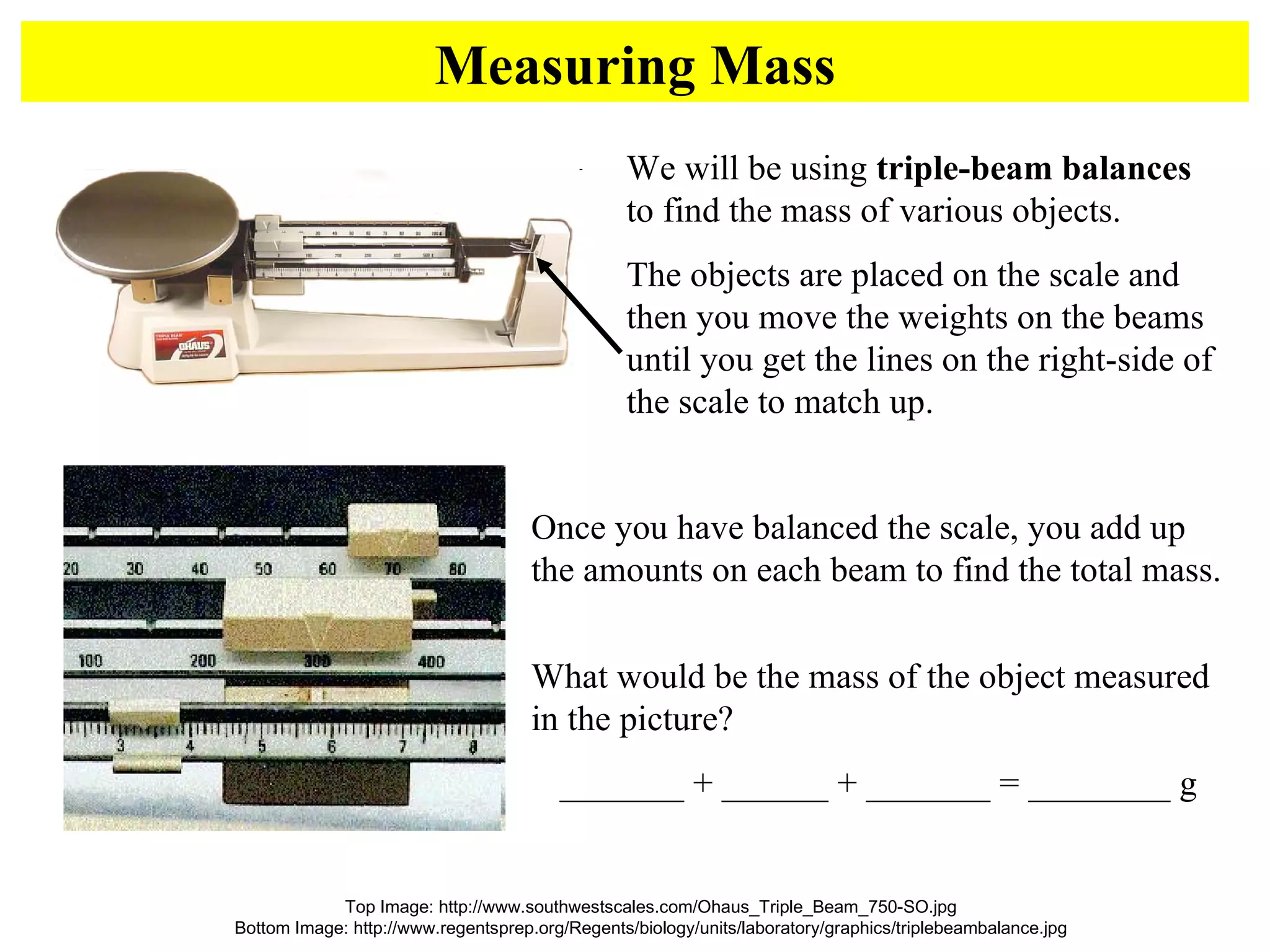 Metric Length Mass and Volume | PPT