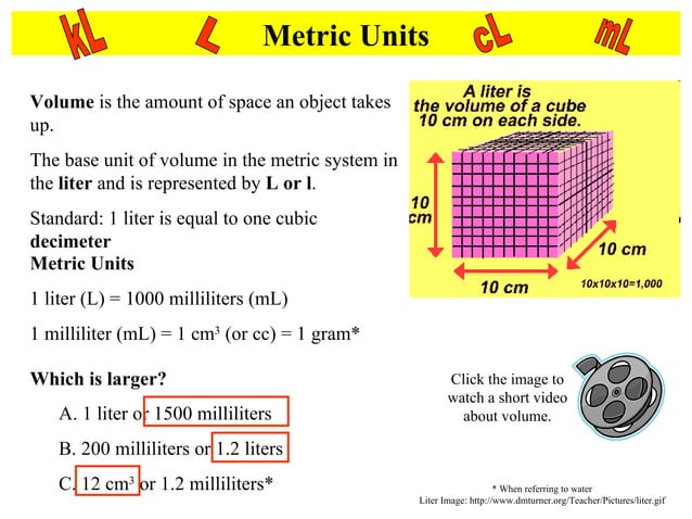 Metric Length Mass and Volume | PPT | Chemistry | Science