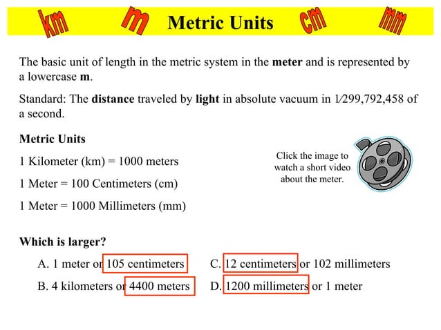 Metric Length Mass and Volume | PPT | Chemistry | Science