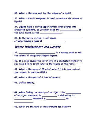 Metric measurement | PDF