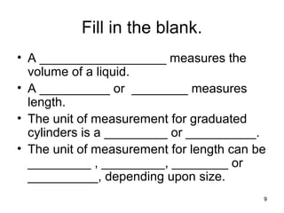Metric measurement | PPT