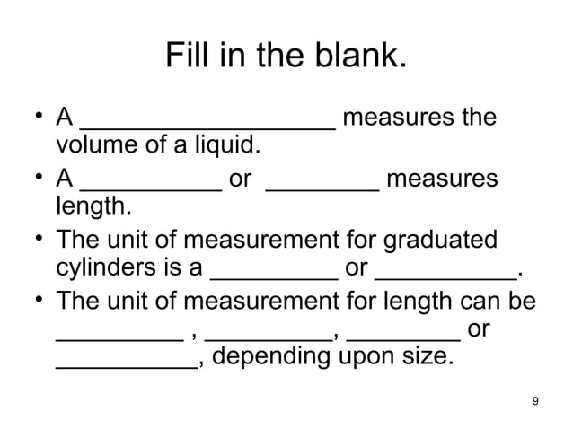 Metric measurement | PPT