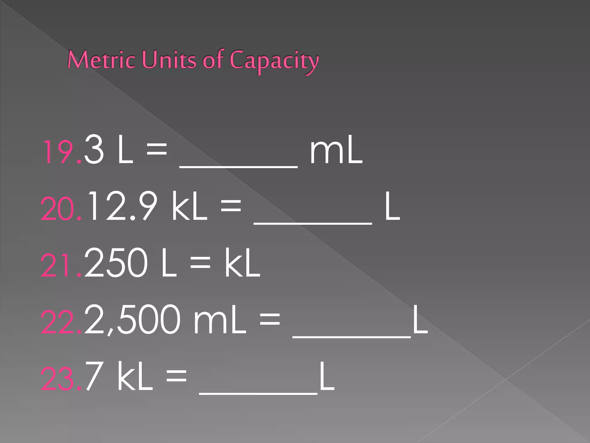 Metric measurement conversions review | PPTX | Physics | Science