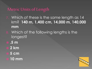 Metric measurement conversions review | PPTX | Physics | Science