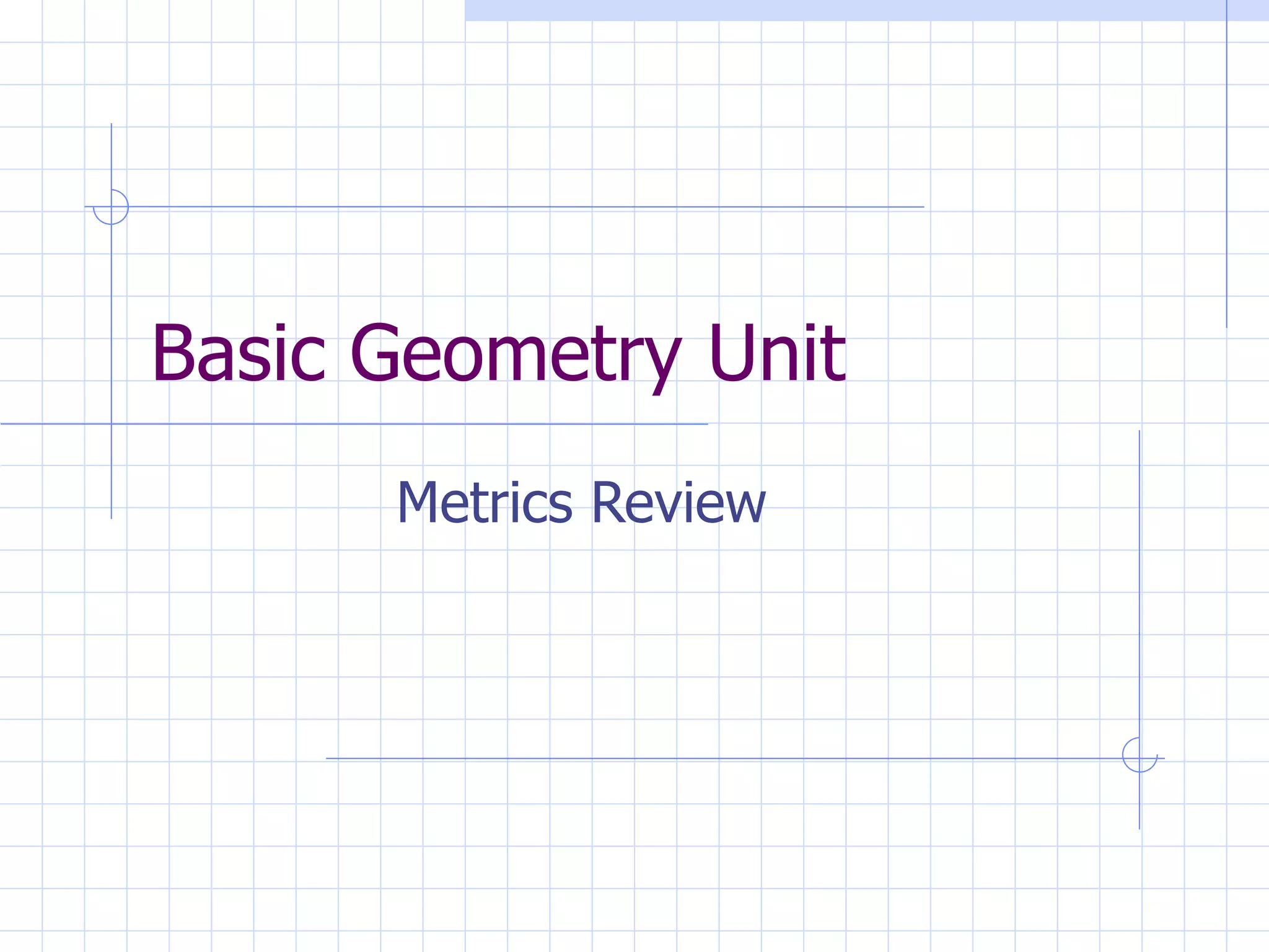 Metric notes | PPT