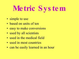 Metric Powerpoint Set | PPT