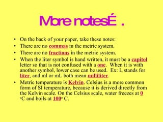 Metric Powerpoint Set | PPT