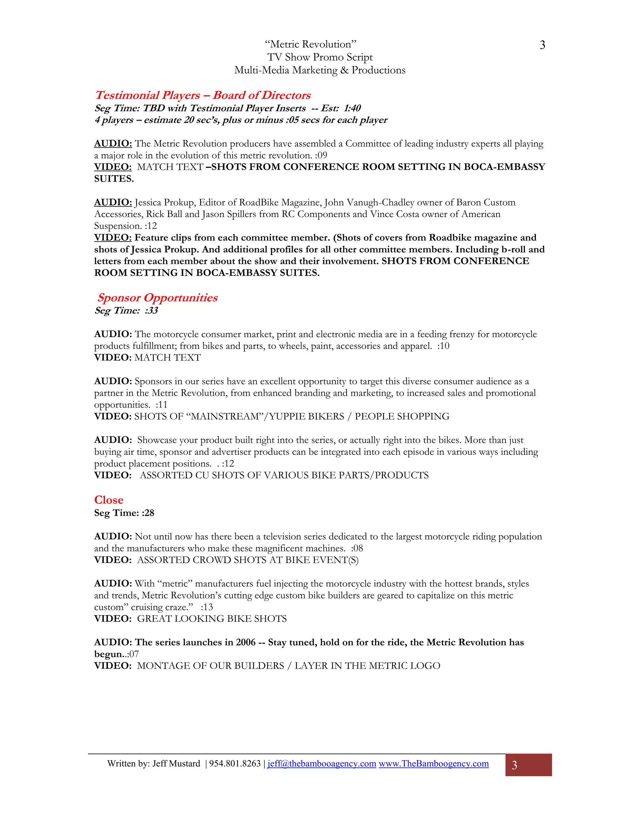 Metric revolution script_final | PDF