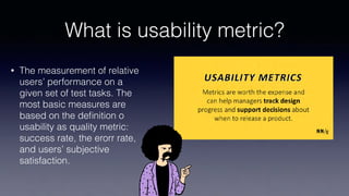 Metrics in usability testing and user experiences | PDF