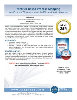 Metrics Based Process Mapping Discount Code | PDF
