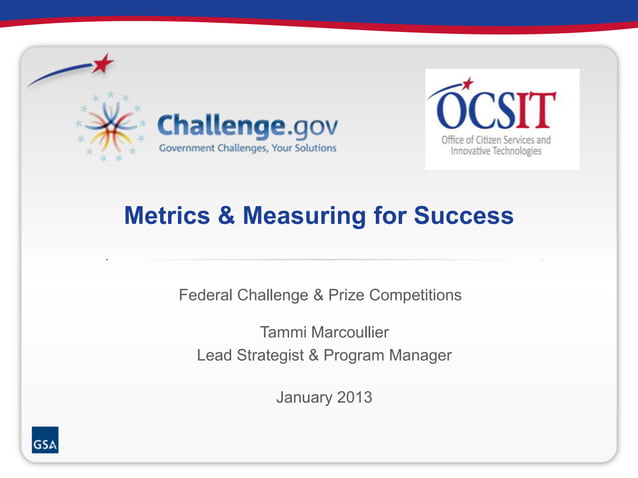 Challenge.gov Federal Challenge & Prize Competitions: Metrics ...