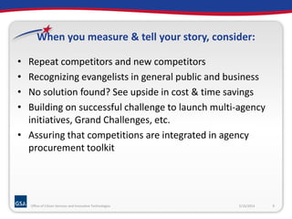 Challenge.gov Federal Challenge & Prize Competitions: Metrics ...