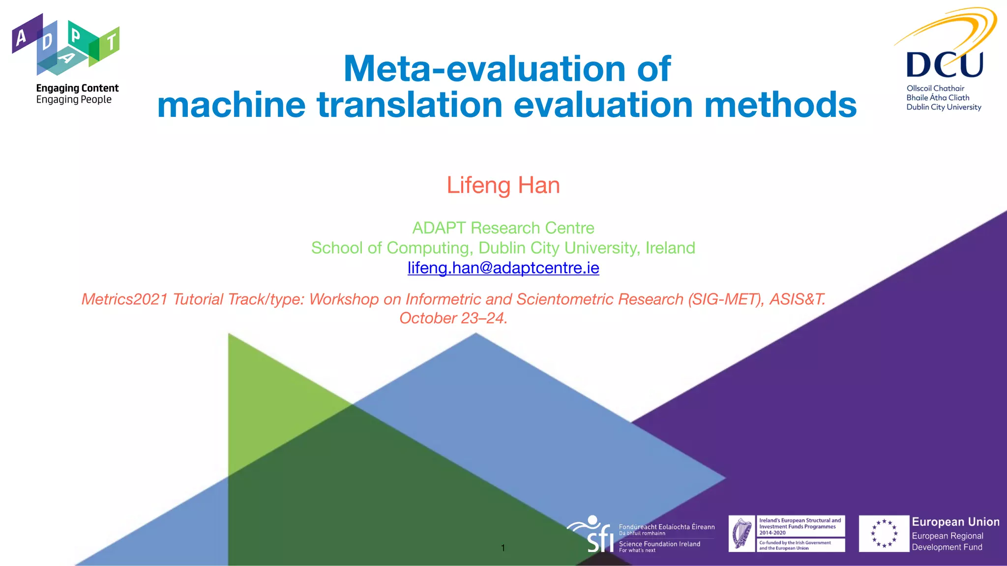 Meta Evaluation Of Machine Translation Evaluation Methods Ppt