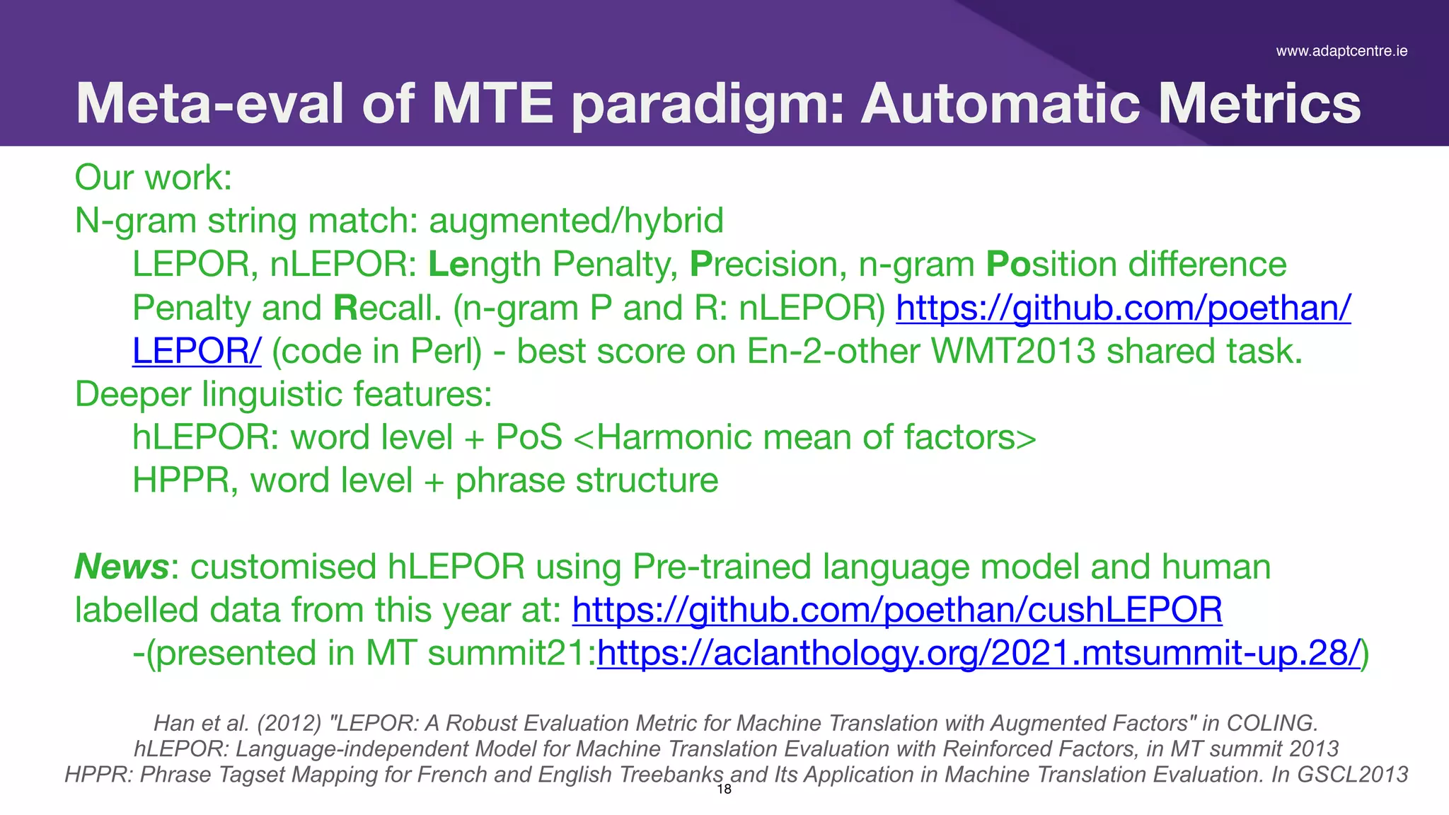 Meta-evaluation of machine translation evaluation methods | PDF ...