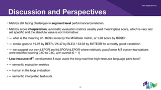 Meta-evaluation of machine translation evaluation methods | PDF | Computer Software and ...