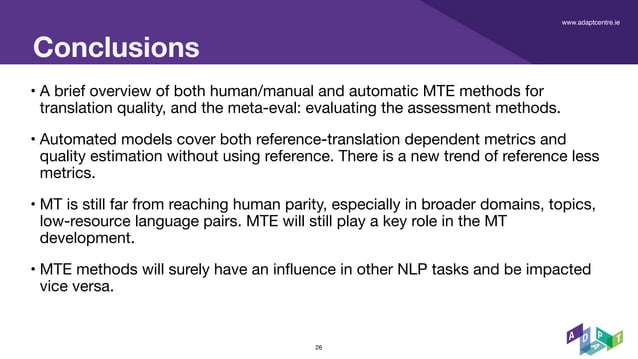 Meta-evaluation of machine translation evaluation methods | PDF | Computer Software and ...