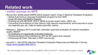 Meta-evaluation of machine translation evaluation methods | PDF ...