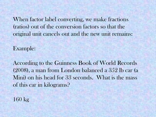 Metrics and measurement regents | PPT | Physics | Science