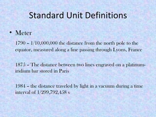 Metrics and measurement regents | PPT | Physics | Science