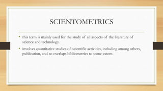 Metric Fields in Information Science | PPTX