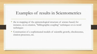 Metric Fields in Information Science | PPTX