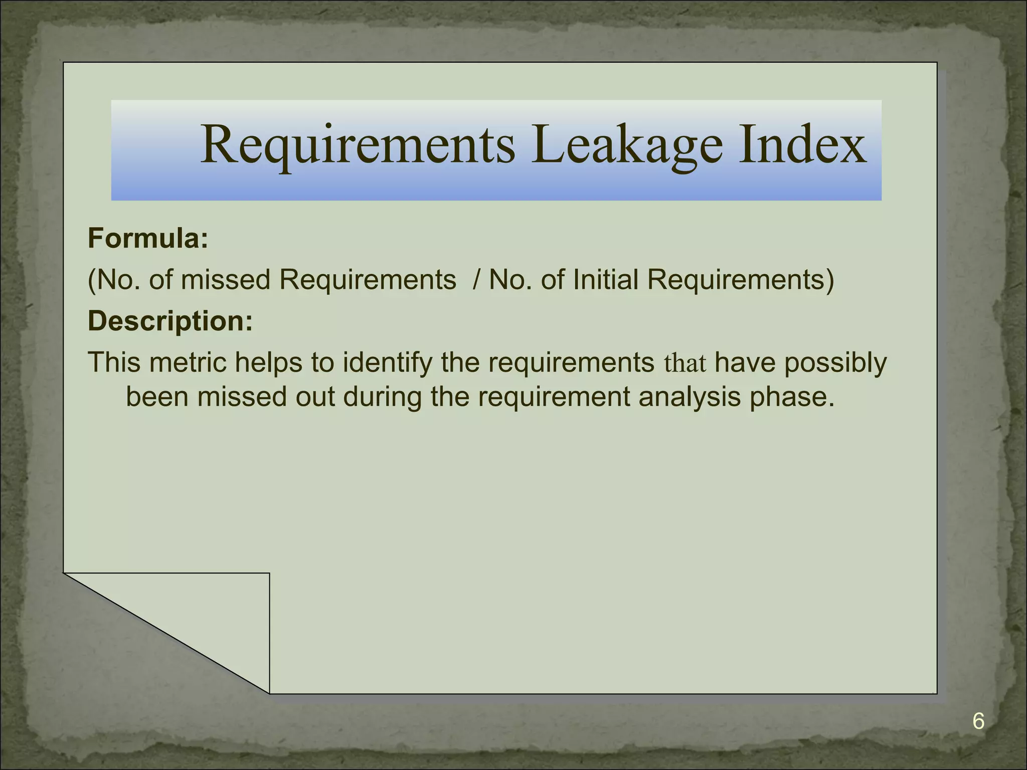 Metrics for manual testing | PPT