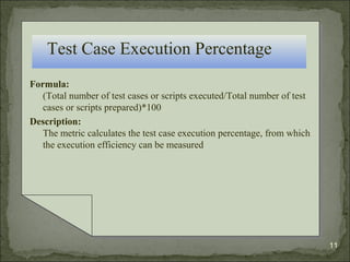 Metrics for manual testing | PPT