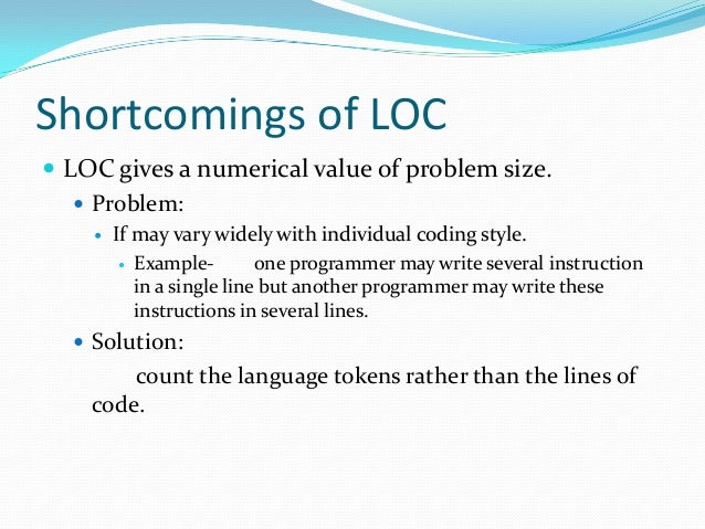Metrics for project size estimation