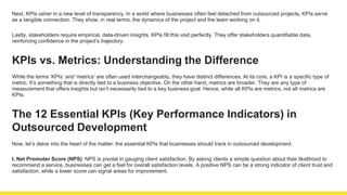 Metrics & KPIs to Track for IT Outsourcing companies.pptx | Operating Systems | Computer ...