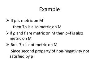 Metric space | PPTX