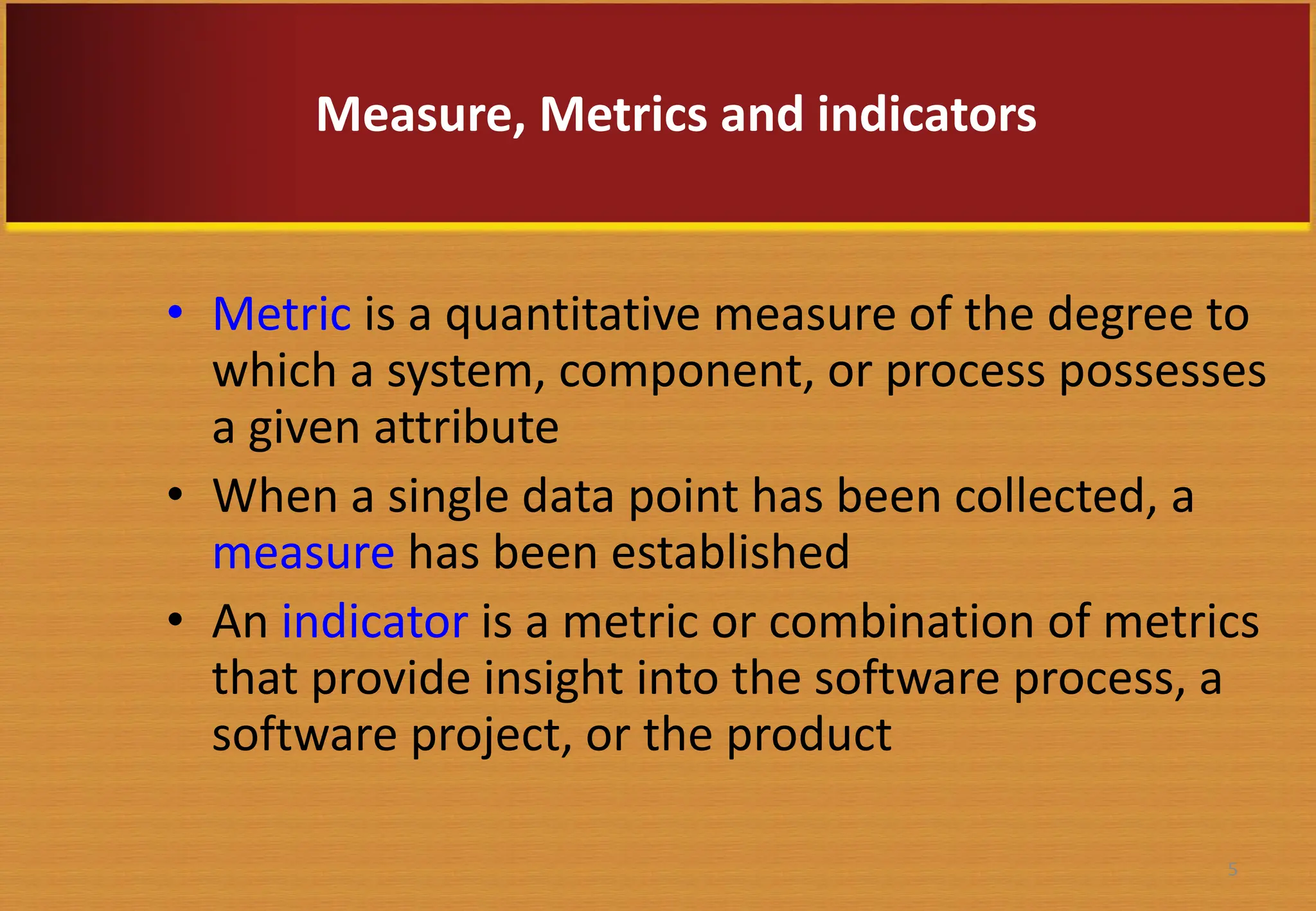 Software project metrics & Metrics ppt.pdf