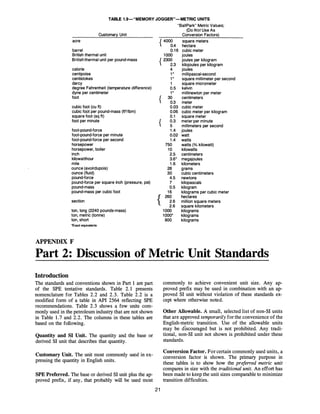 Metric standard (unit convesions) | PDF