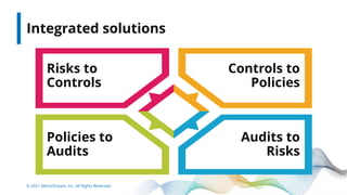 Metric stream elevating your compliance program with technology | PPT