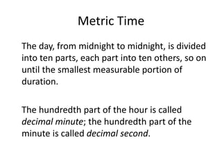 Metric System | PPT
