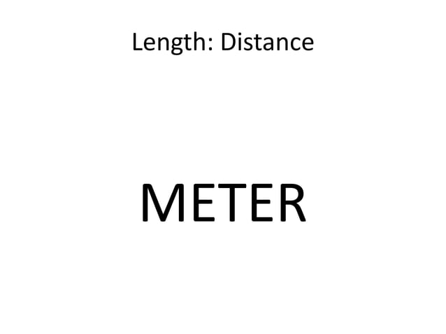 Metric System | PPT