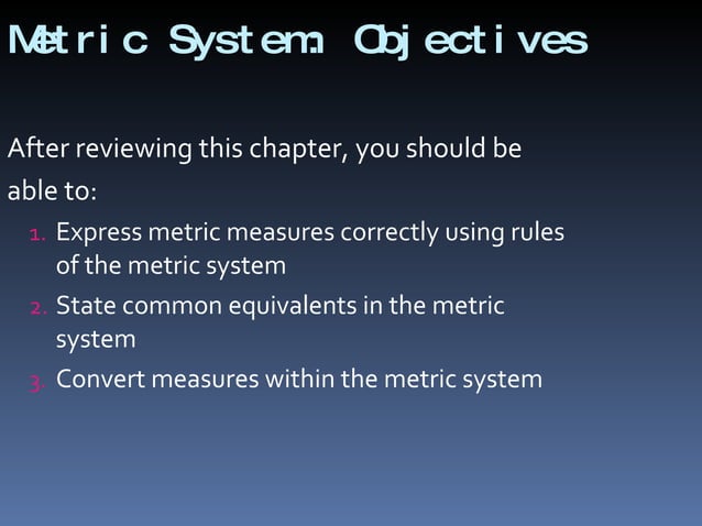 Metric System | PPT