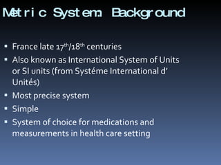Metric System | PPT