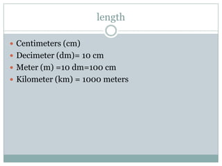Metricsystem | PPTX | Physics | Science