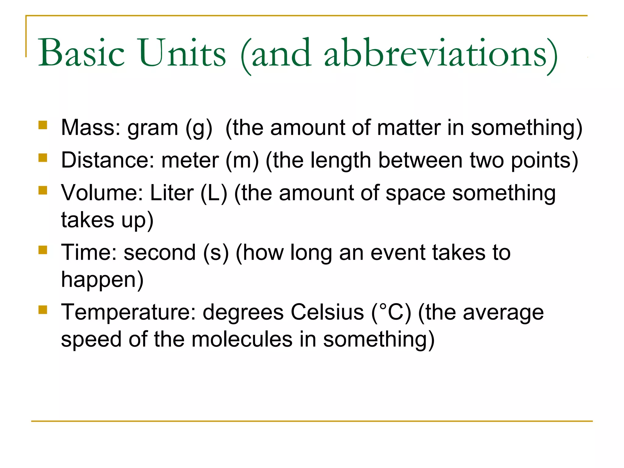 Metric system | PPT