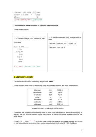 Metric system | DOC | Physics | Science