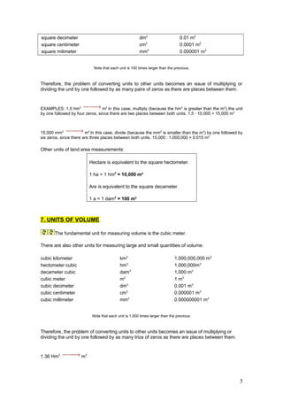 Metric system | DOC | Physics | Science
