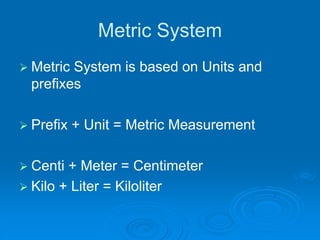 Metric system 2010 ccp | PPT