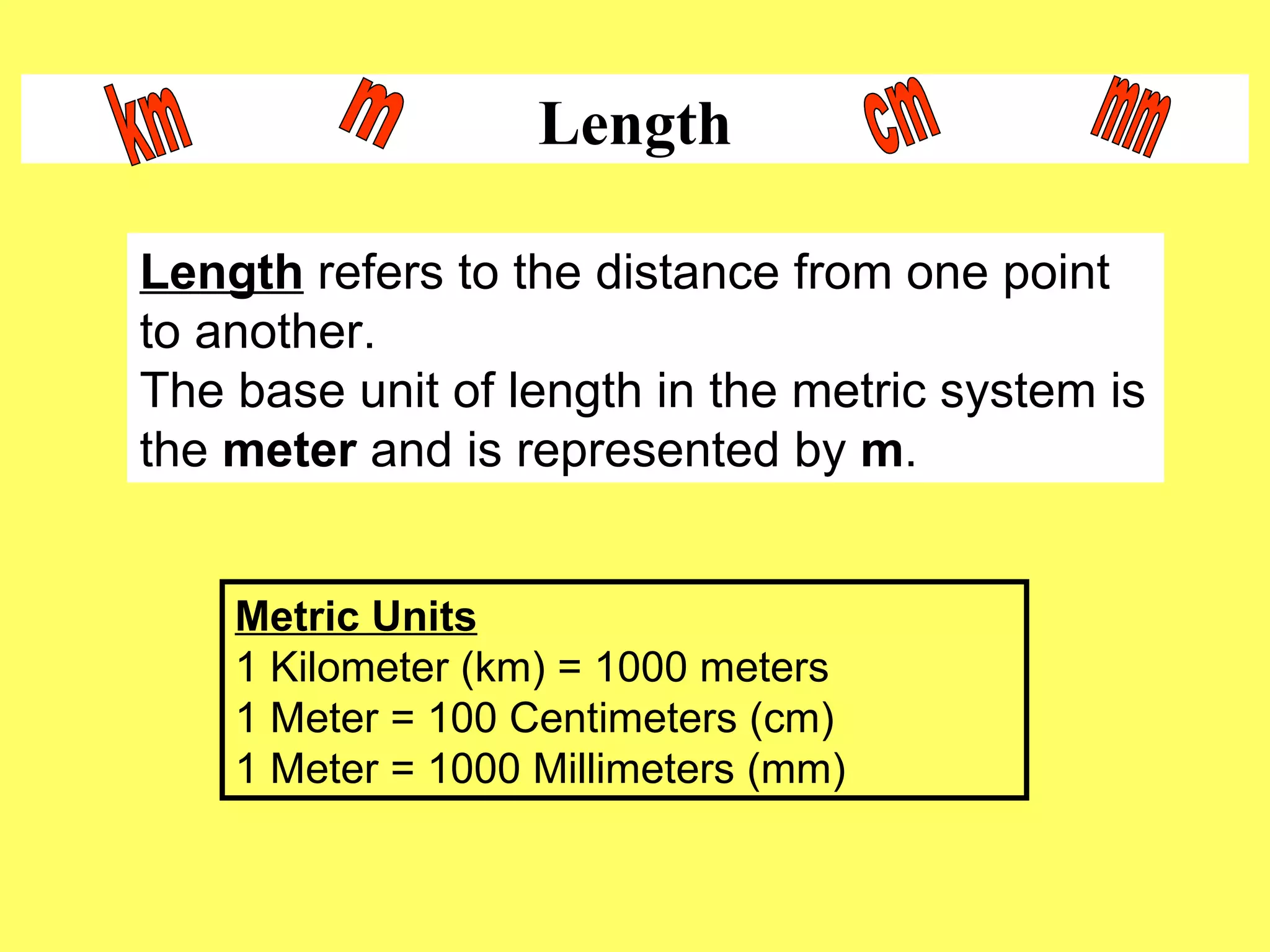 Metric System | PPT | Physics | Science